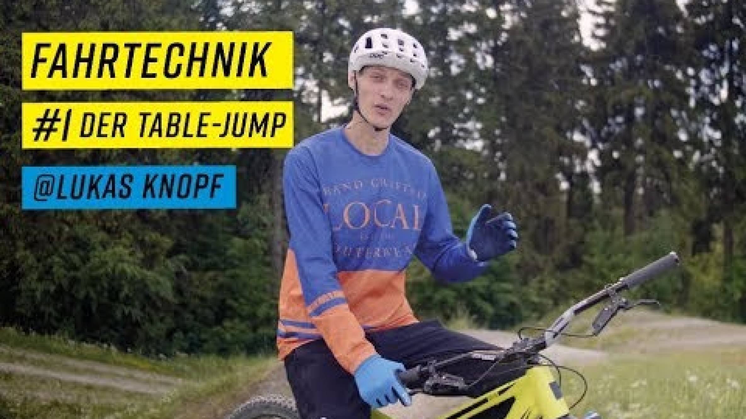 MTB Table springen - Mountainbike Fahrtechnik Video - binbiken.de